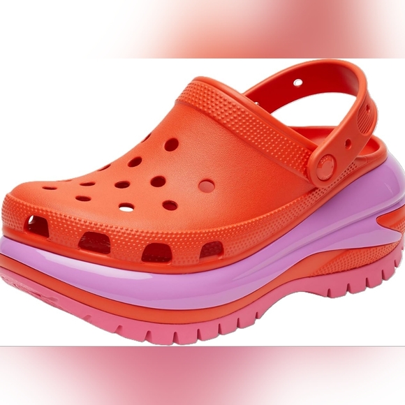 CROCS | Shoes | Crocs Unisex Adult Mega Crush Clogs In Lava M9 W1 ...